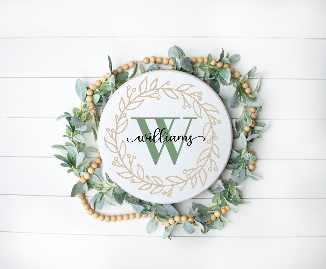 PERSONALIZED WOOD ROUND SIGNS – Hammer and Stain Ocala